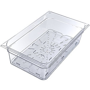 Carlisle FoodService Products 1021507 StorPlus Full Size Polycarbonate Drain Shelf, Clear