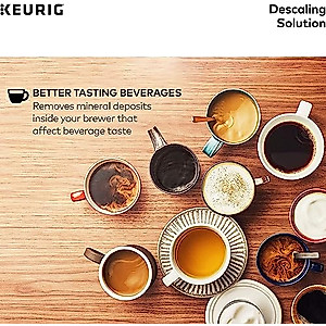 Descaling Solution for Keurig Coffee Machines with Free Direct Coffee Tea Est 2019 Sticker