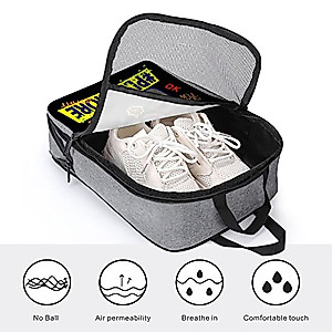 Frcavbin Video Game Weapon Travel Shoe Bag Shoes Carrier with Handle and Zipper Foldable Shoe Puches Organizer for Home storage School starts