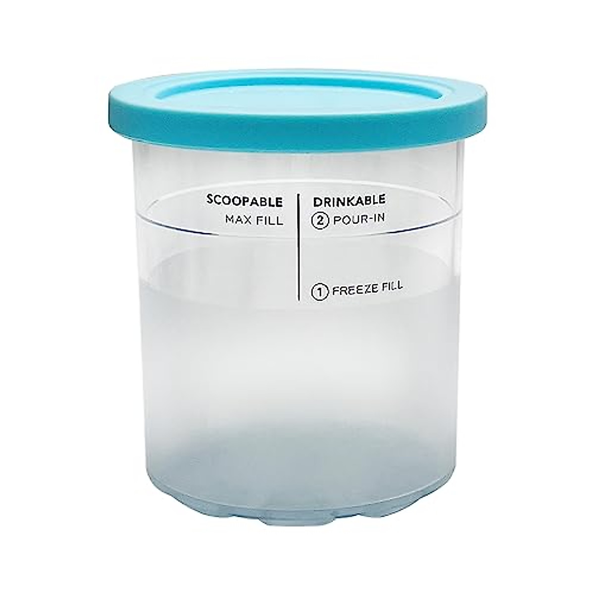 CXQ XL Family Size Ice Cream Pint Container, Compatible with Ninja NC501 CREAMi Deluxe 11-in-1 Ice Cream & Frozen Treat Maker Model NC500/NC501/NC501H/NC501HBL/NC503HGN(Gray/Blue/Green/Yellow)