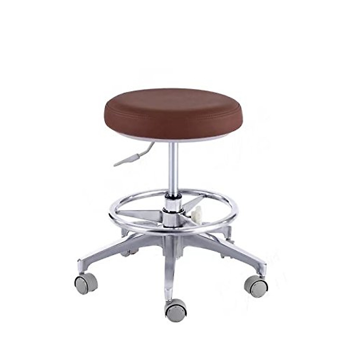 Aphrodite Dental Height Adjustable Lab Stool Leisure Chair Micro Fiber Leather Commercial Furniture by Purple-Violet