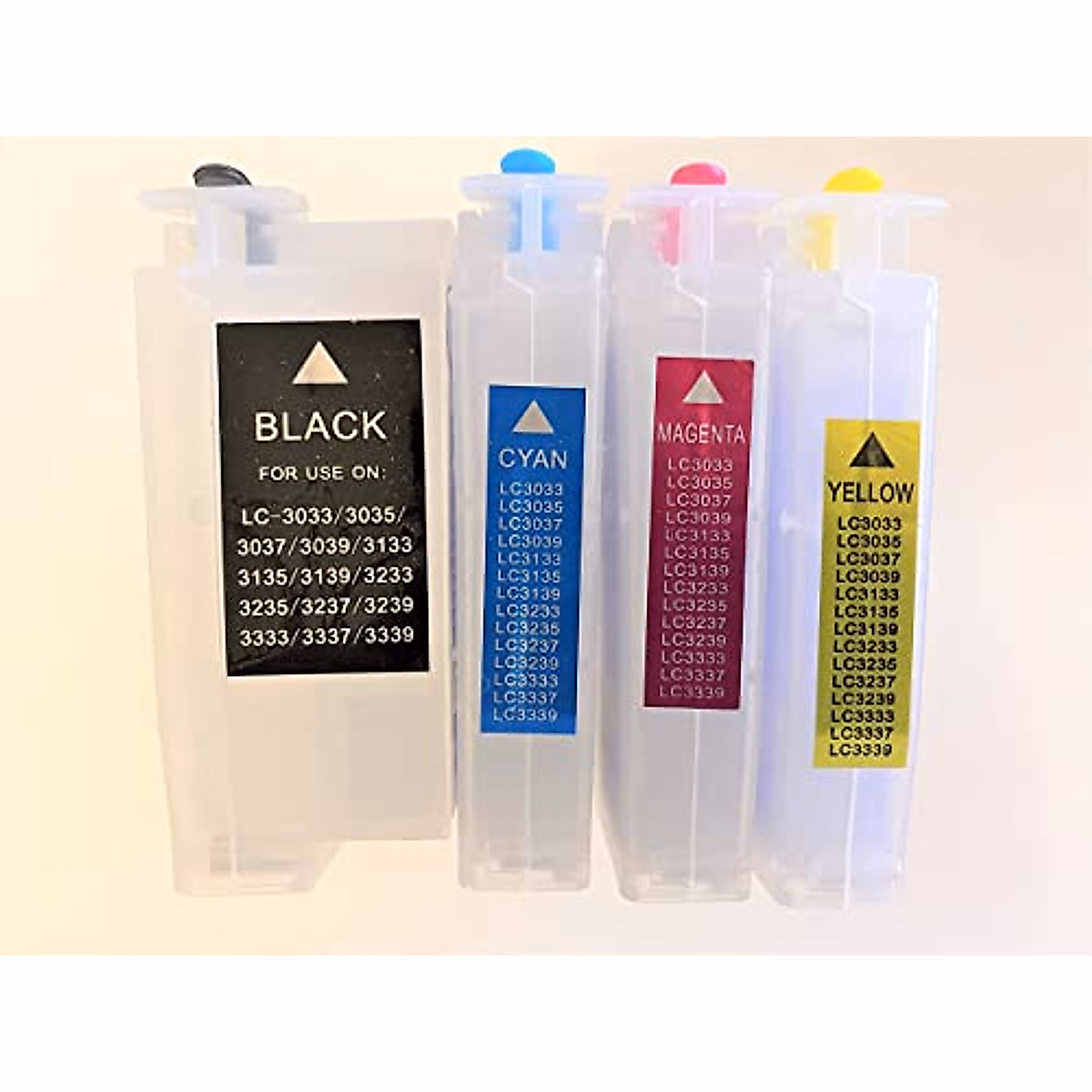 Empty Refillable Cartridges Compatible Replacement for Brother LC3037 3037 LC3039 3039 MFC-J5845DW MFC-J5945DW MFC- J6545DW MFC-J6945DW Printer