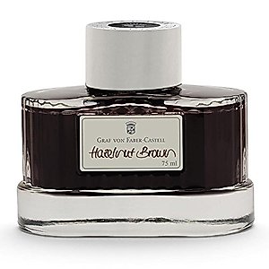 Graf von Faber-Castell Fountain Pen Ink, 75ml, Hazelnut Brown (FC141002)