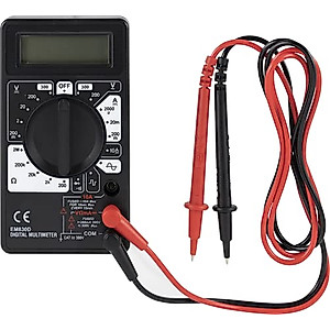 Power Gear 50953 17-Range 6-Function Digital Multimeter Multimeters & Testers, Black