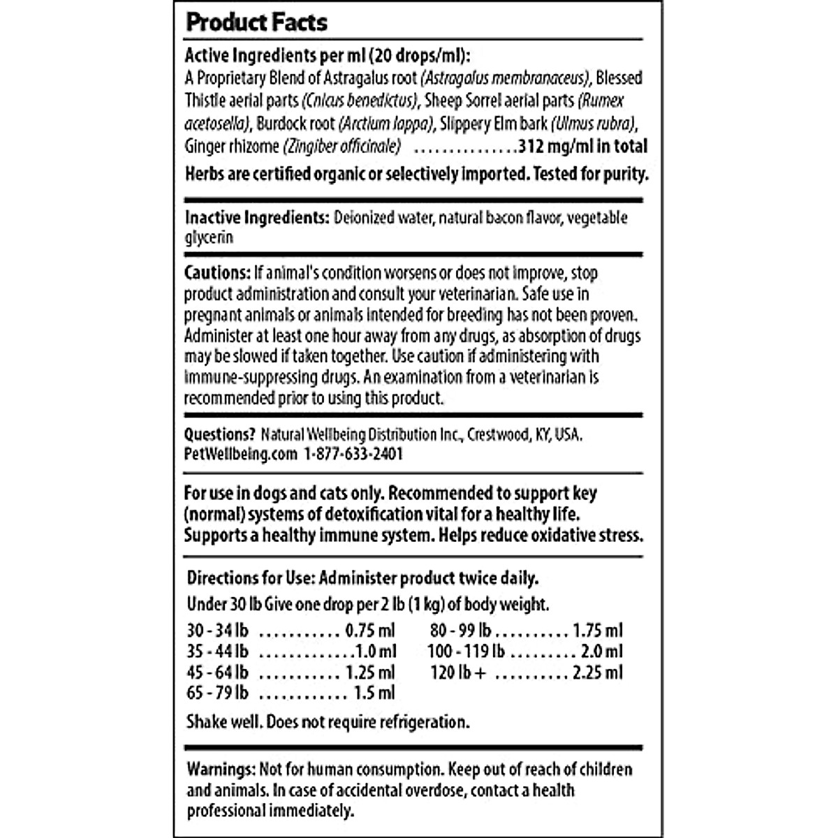 Pet Wellbeing Life Gold for Cats - Vet-Formulated - Immune Support and Antioxidant Protection - Natural Herbal Supplement 2 oz (59 ml)