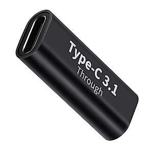 BOLS USB C Female-to-Female Adapter(2 pcs), Supports Fast Charging and Data Transfer Extension, up to 10GBbps Rate…