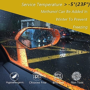 Kliveco 100PCS Car Windshield Washer Fluid concentrate Tablets,Windshield Wiper Fluid,1 Pack Makes 105 Gallons,1 Piece Makes 1.05 Gallons(Winter: Use With De-icer or Methanol)