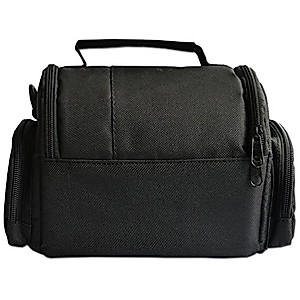 Well Padded Fitted Compact Medium DSLR Camera Case Bag w/ Zippered Pockets and Accessory Compartments for Canon EOS Rebel T8i T7 T7i T6i T6S T5i T5 T4i T3i SL1 EOS 90D 80D 0D 60D 7D 6D 5D 750D 700D