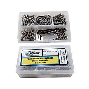RC Raven RC Screw Kit for Unlimited Desert Racer with over 300 pcs Stainless Steel RC Car Tool Kit including Head Screws, nuts, Washers and Set Screws