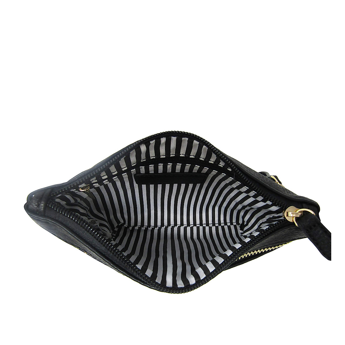 Solene Women's Detachable Wristlet Crossbody Bag With Multi Zipper Pockets-WU001L(Charcoal Grey)