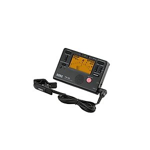Korg TM60 Combo Tuner and Metronome with Contact Clip-on Microphone (TUTM60CBK)
