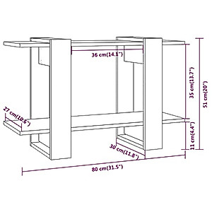 DYRJDJWIDHW Book Cabinet/Room Divider Shelving,Bookcase with Doors,White Bookcase,Suitable for Study, Bedroom, Office, Living Room,Black 31.5"x11.8"x20.1"