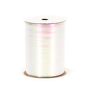 Berwick RC15 01 Crimped Iridescent Curling Ribbon, 3/16-Inch Wide by 100-Yard Spool, White