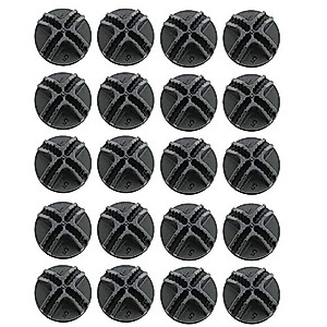 JCBIZ 20pcs Black Grid Cube Organizer Connector Plastic Rod Steel Wire Panels Mounting Connectors for Closet Storage Shelving Shoe Rack