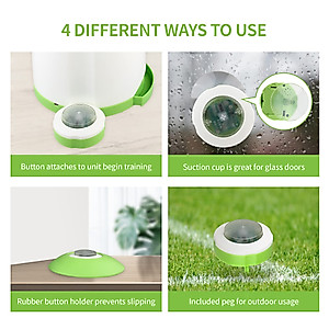 PETGEEK Treat Dispenser Dog Toys, Automatic Pet Feeder with Dual Power Supply and Remote Control, Dog Puzzle Toys and Interactive Dog Toys in One for Indoor or Outdoor Play(Green)