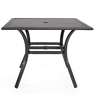 Barton 5pc Outdoor Dining Table and Chairs Set Patio Mesh Dining (4) Chairs Garden Patio Furniture UV-Resistant Mesh