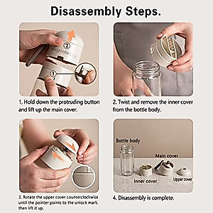 HeyooHeloo Precision Salt Dispenser with Moisture-Proof Glass Seasoning Jar,Perfect for Salt, Spice, Pepper (M)