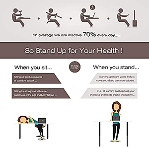 Homall Electric Height Adjustable Standing Desk 55 x 28 Inches Computer Desk Stand Up Home Office Workstation Desk T-Shaped Metal Bracket Desk with Wood Tabletop and Memory Settings （White）