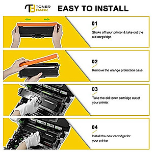 Toner Bank Compatible TN433 Toner Cartridge Replacement for Brother TN-433 TN433BK TN431 MFC-L8900CDW for Brother HL-L8360CDW MFCL8900CDW HLL8360CDW HL-L8260CDW MFC-L8610CDW HLL8360CDWT Printer 4Pack