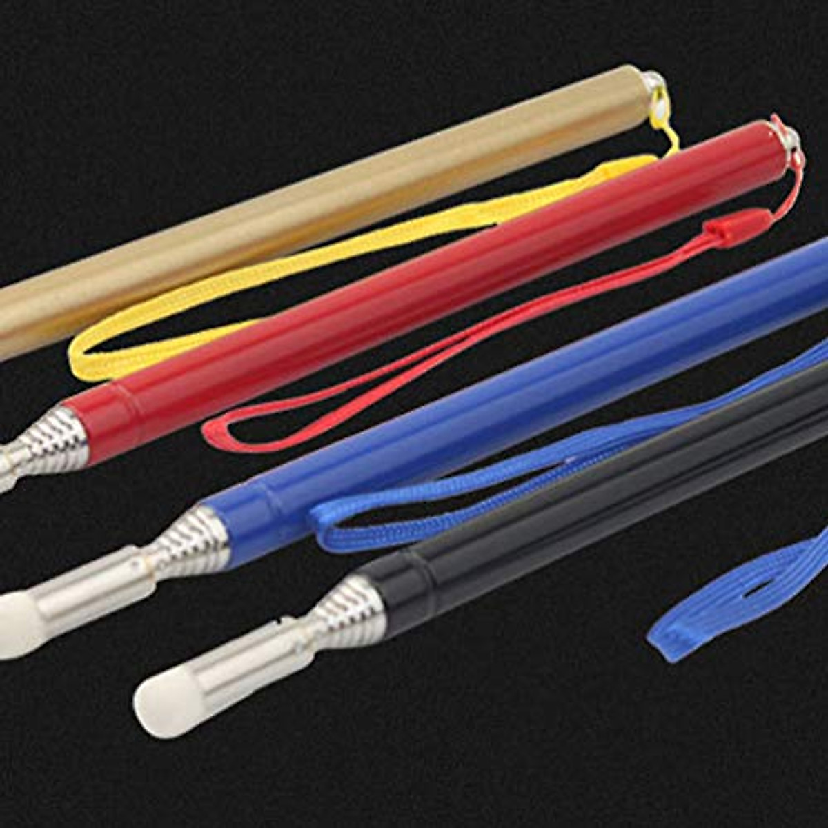 STOBOK Telescopic Pointer Teaching Pointers Extendable Hand Pointer Stainless Steel Classroom Whiteboard Pointer for Teachers (Gold)