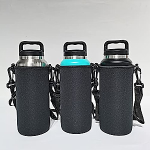 GORILLA GEAR Vacuum Insulated 36 oz Leak-Proof Water Bottle || Double Walled Stainless Steel - Midnight Black