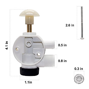 385314349 314349 RV Water Valve Kit Toilet Water Valve Assembly by Sikawai Fit for Dom-etic Sealand VacuFlush Toilet Models