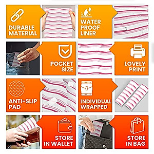 20 Extra Large Toilet Seat Covers Disposable for Kids & Adults-Toilet Covers Disposable for travel-Toddler Toilet Seat Cover Liners for Potty Training-Individually Wrapped-Waterproof (Pink Waves)