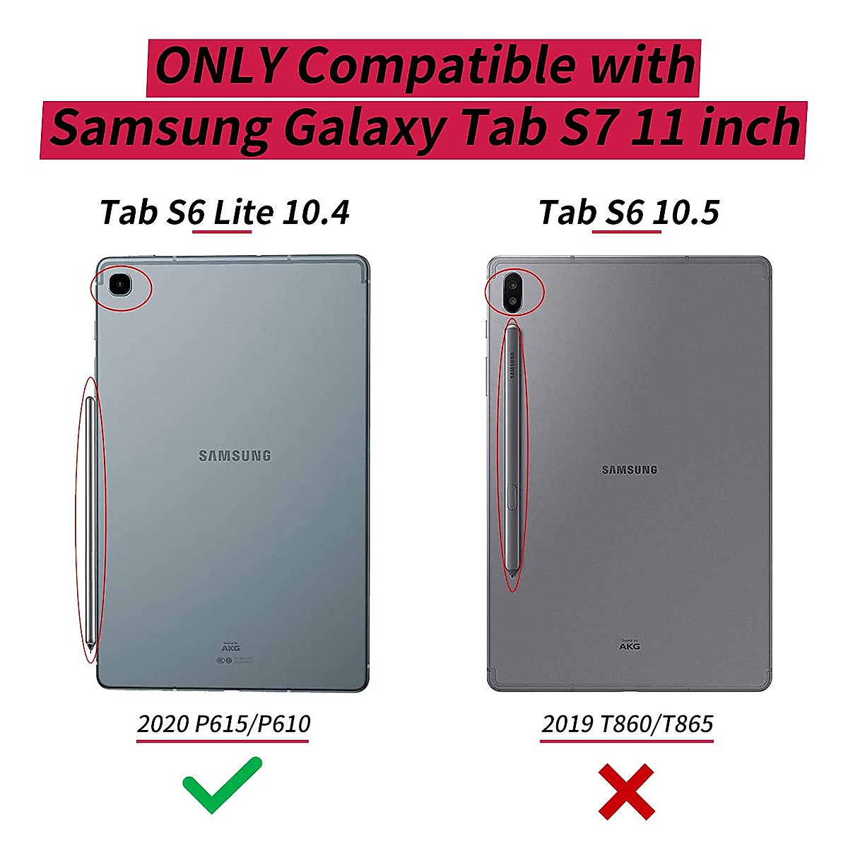 Case for Samsung Galaxy Tab S6 Lite 10.4 inch 2020 SM-P610/P615，Spsun Lightweight Smart Shell PU Leather Adjustable Stand Protective Cover with Auto Wake/Sleep Feature - Purple Rose & Butterfly