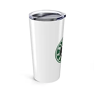 Crypto Coffee Tumbler | Bitcoin Brew Travel Mug | Stainless Steel | 20 oz | White