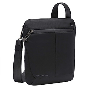 Travelon Anti-Theft Active Small Crossbody Messenger Bag, Black