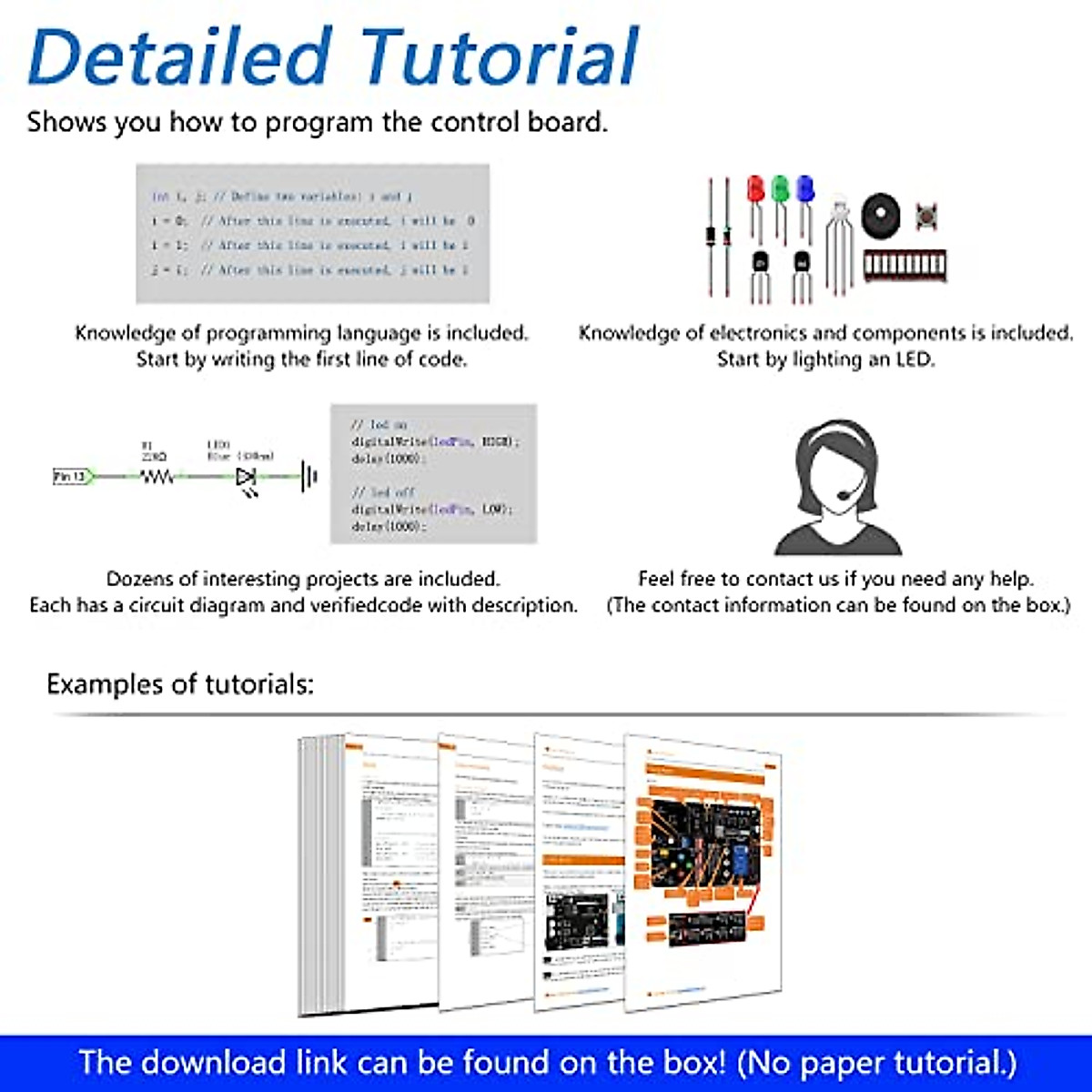 Freenove Projects Kit with Control Board V4 (Compatible with Arduino IDE), 238-Page Detailed Tutorials, 46 Projects, No Soldering, Simple Wiring