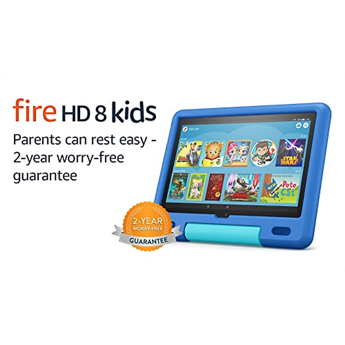 Amazon Fire HD 10 Kids tablet, 10.1", 1080p Full HD, ages 3–7, 32 GB, Sky Blue