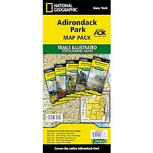 Adirondack Park [Map Pack Bundle] (National Geographic Trails Illustrated Map)