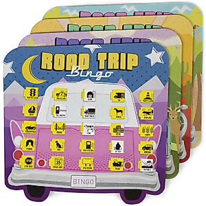 Imagination Generation Road Trip Bingo - Road Trip Travelling Bingo Game for Families on Road Trips and Vacations - 4 Compact Bingo Boards for Easy Travel