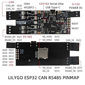 LILYGO T-CAN485 ESP32 Development Board Supports TF Card Wireless IOT Engineer Control TTGO Module