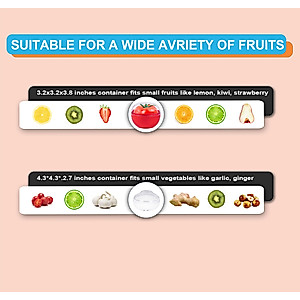 Ortarco 5Pcs Onion Avocado Holder Storage, Lemon Tomato Garlic Keeper Saver for Fridge BPA free Vegetable and Fruit Storage Containers