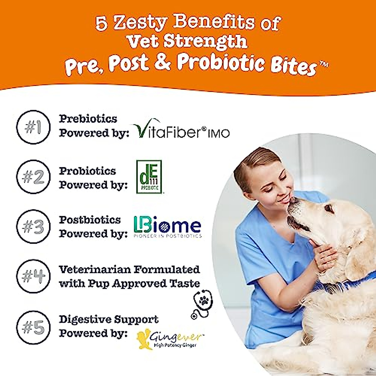 Zesty Paws Probiotics for Dogs - Digestive Enzymes for Gut Flora, Digestive Health, Diarrhea & Bowel Support - Clinically Studied DE111 - Dog Supplement Soft Chew for Pet Immune System - VS - 90 Count