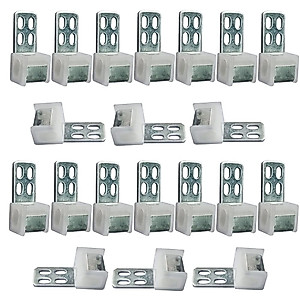 Qinwuwu XXHong Strong Couch Spring Repair Kit 4-Hole Sofa Spring Clips for Sofa Chair Bed Furniture Metal Hardware Accessories Spring Buckle 20 PCs