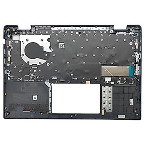 Jxjslp Replacement Upper Case Palmrest for DELL Latitude 3420 E3420 Series Laptop US Layout Non-Backlit Keyboard Assembly 4PX9K 04PX9K Black