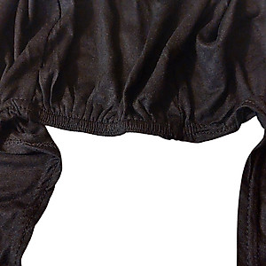 TheHijabStore.com Jersey Bonnet Caps Under Scarf Head Wraps for Women Turban Hat with Tie-Back Closure Black