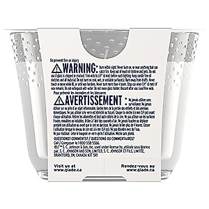 Glade Candle Sheer Vanilla Embrace, Fragrance Candle Infused with Essential Oils, Air Freshener Candle, 3-Wick Candle, 6.8 Oz, 3 Count