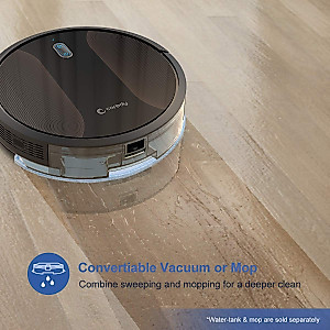 Coredy R580 Robot Vacuum Cleaner, Wi-Fi, App Controls, Work with Alexa, Sweep and Mop, 2000pa Strong Suction, Virtual Boundary Supported, Slim, Quiet Robotic Vacuum Cleaner Cleans Hard Floor to Carpet