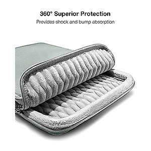 tomtoc Laptop Tablet Sleeve for 12 Inch MacBook Retina Display A1534, 10.9-inch iPad Air 4 | 11 iPad Pro with Magic/Smart Keyboard Folio or Logitech Slim Folio Pro Case, Organized Accessories Pocket