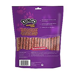 Dingo Munchy Stix, Made With Real Chicken, 50-Count, Red (P-22042)