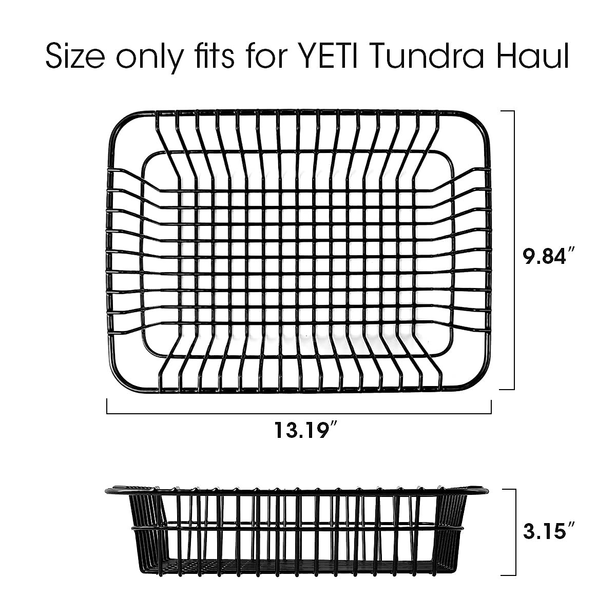 Aieve Cooler Basket for YETI Cooler Accessories, Wire Cooler Rack Storage for YETI Tundra Haul YETI Cooler with Wheels