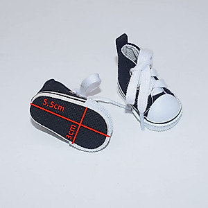 niannyyhouse Canvas Shoes 7.8in（20cm） Humanoid Doll Stuffed Animals Clothes Accessories (A-1)