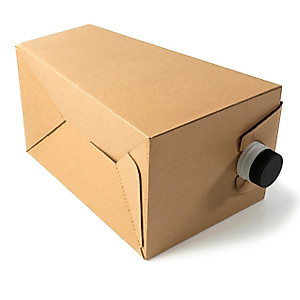 Rimcrow Disposable Coffee To Go Container for Catering Hot or Cold Beverages; 10 Portable and Insulated 96 oz Carafe; Cardboard Coffee Box with Handle; Includes 100 Pack Plastic Stir Sticks