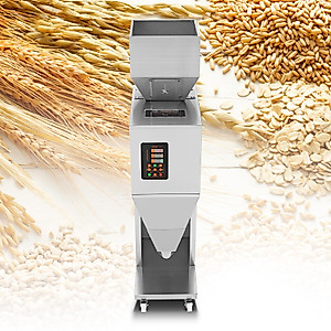 VEVOR Particle Filling Machine, 0.022-2.2 lbs/10-1000g, Automatic Filler Machine with Foot Pedal, Stainless Steel Weighing Filling Machine, Weigh Filler for Beans Seeds Grains Tea Granular Packing