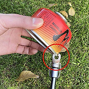 Campingmoon Camping Butane Canister Recycling Tool, Hole Punch, Gas Remover, Can be Hung on The Keychain