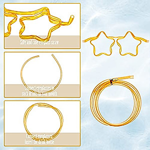 8PCS Silly Straw Glasses, Reusable Fun Loop Drinking Straw Eye Glasses, Novelty Eyeglasses Straw for Party Annual Meeting Parties Birthday (4 Colors Star)